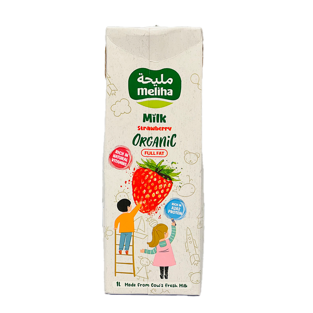 Organic UHT Strawberry Milk 1L – Lets Organic