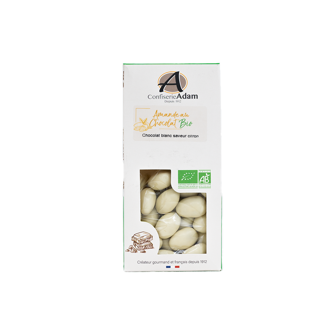 Organic Roasted Almond Coated with Lemon Flavored White Chocolate 150G ...