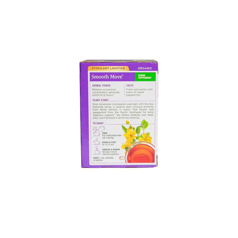 Organic Senna Smooth Move 16 Tea Bags – Lets Organic