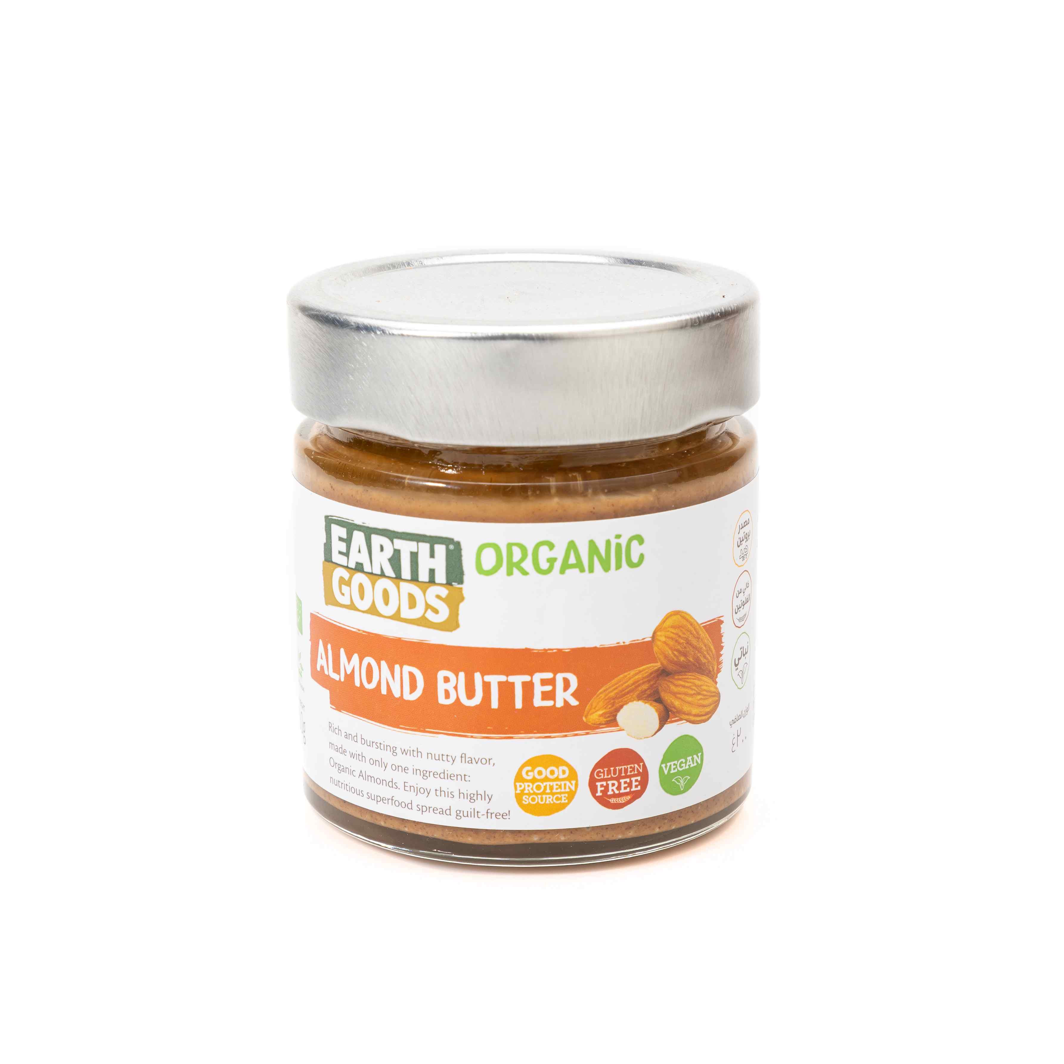 Organic Roasted Almond Butter 200g – Lets Organic