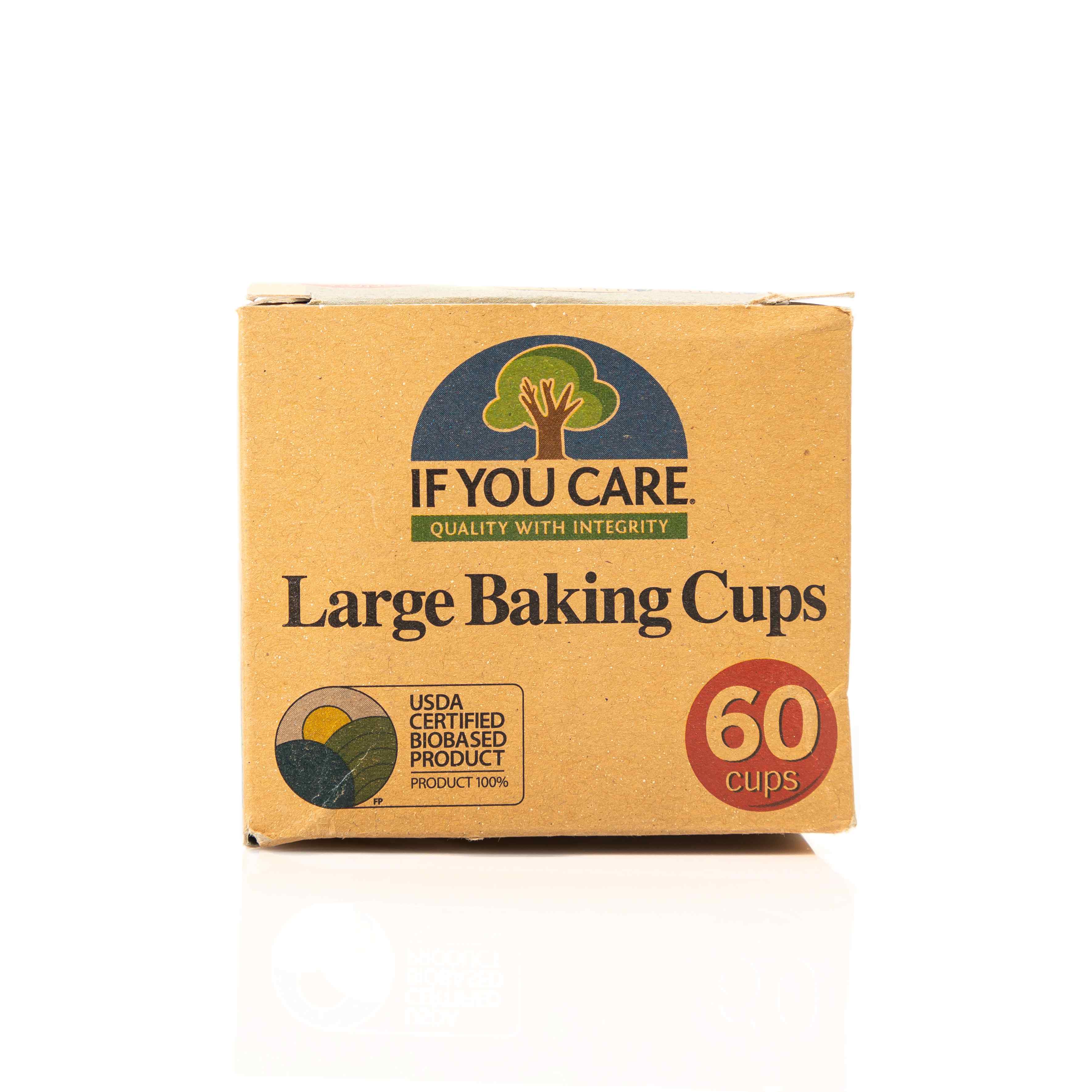 Organic Large Baking Cups 60Pcs – Lets Organic