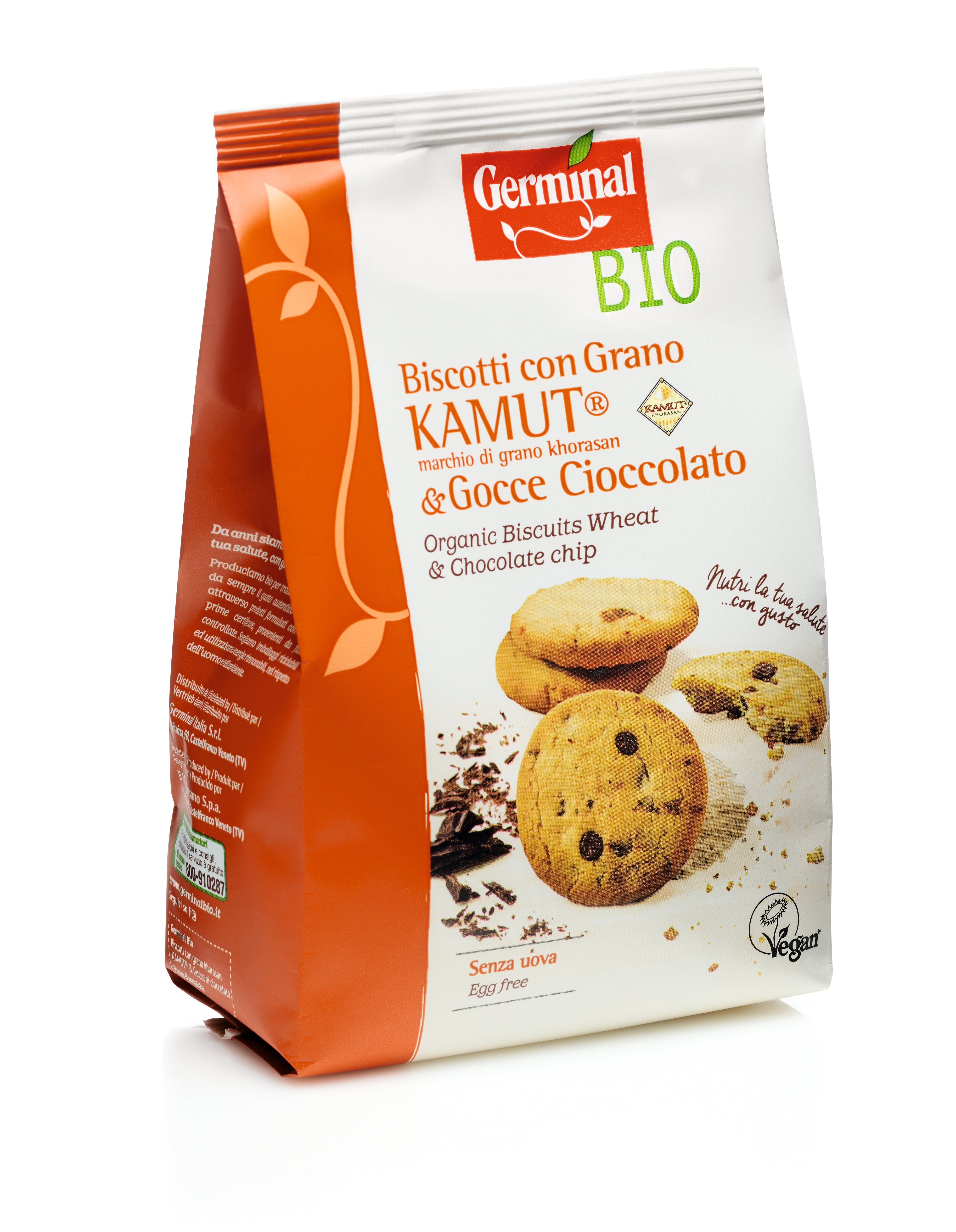 Organic Biscuits wheat and Chocolate chip 250g – Lets Organic