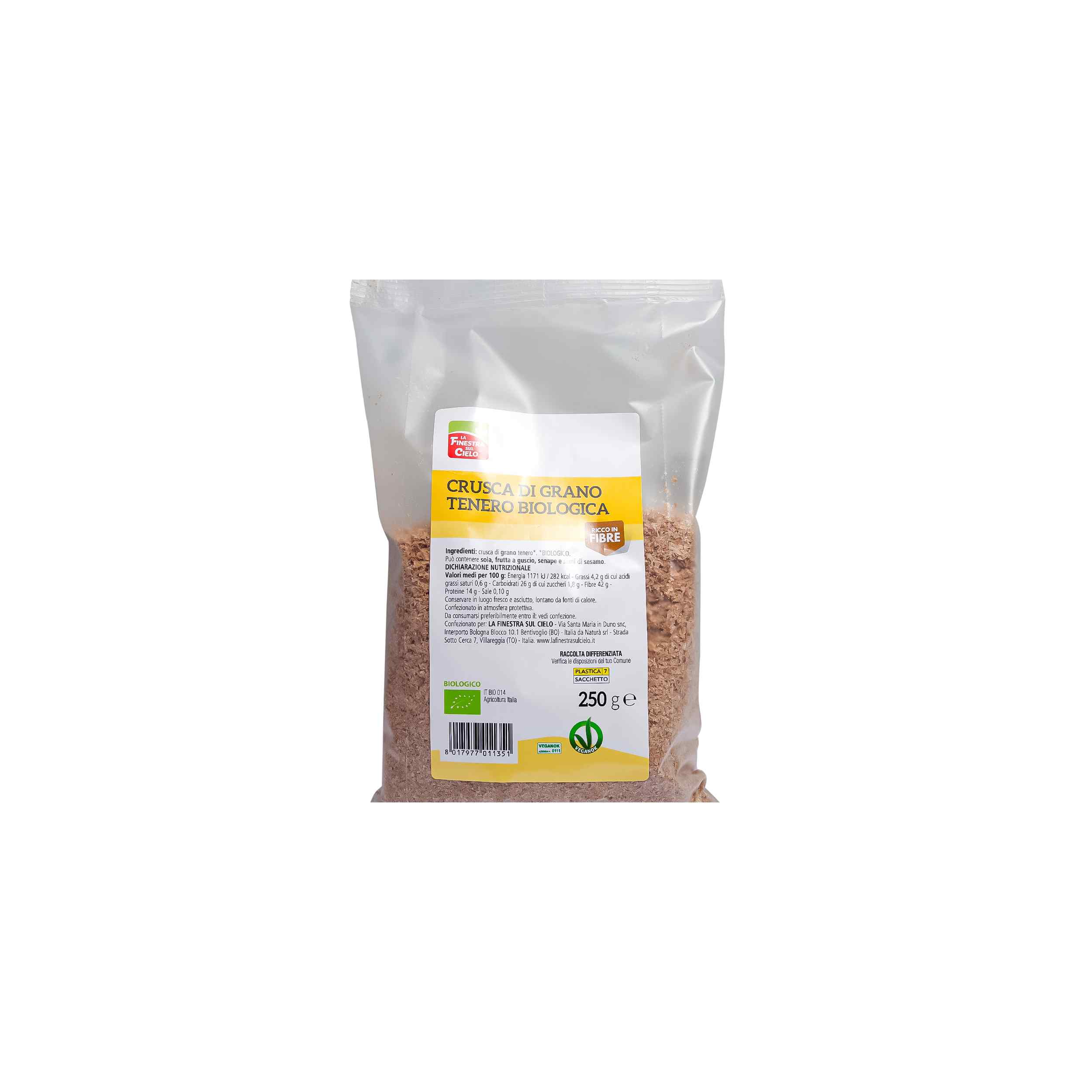 Organic Soft Wheat Bran 250g – Lets Organic