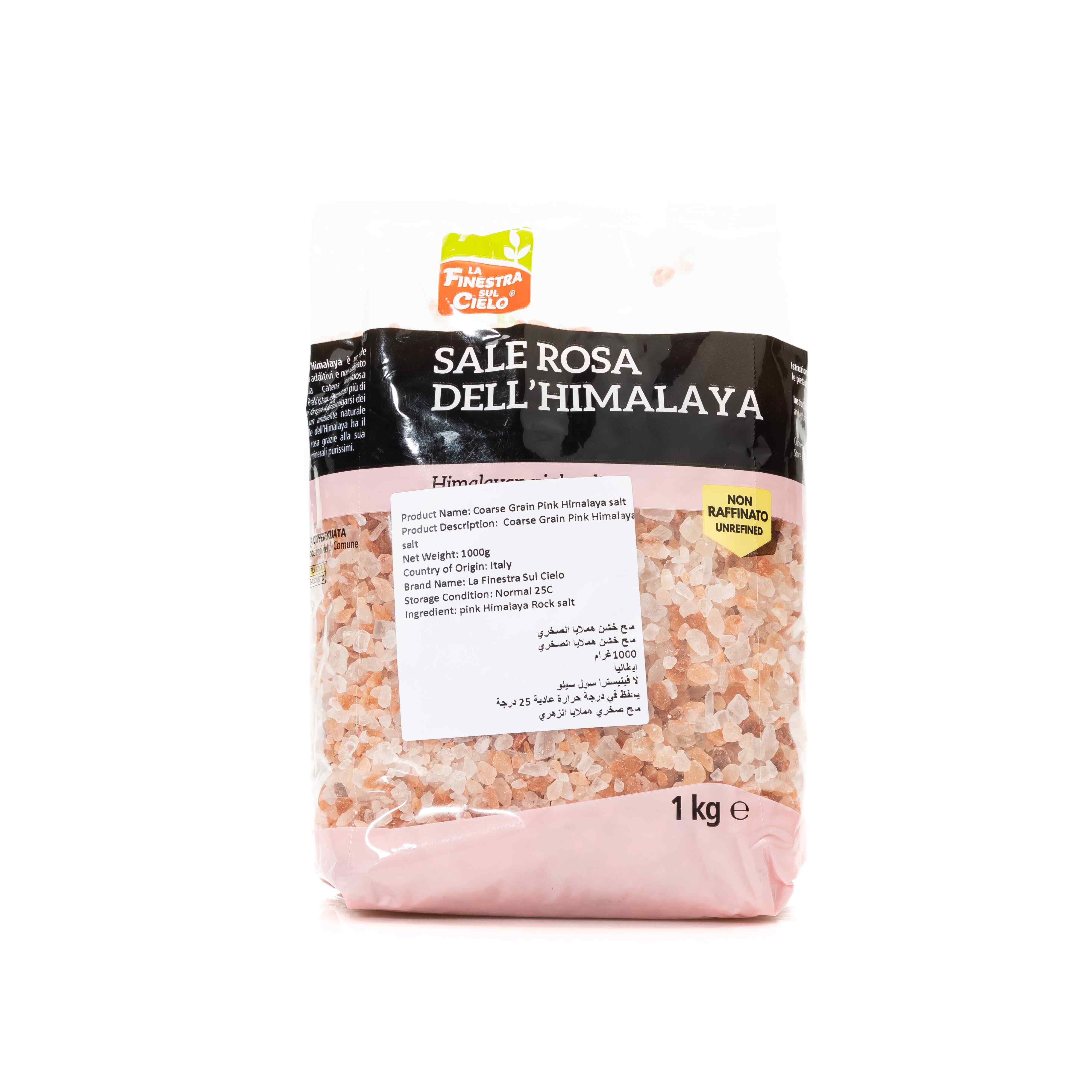 Organic Coarse Grain Himalaya Pink Salt 1kg – Lets Organic