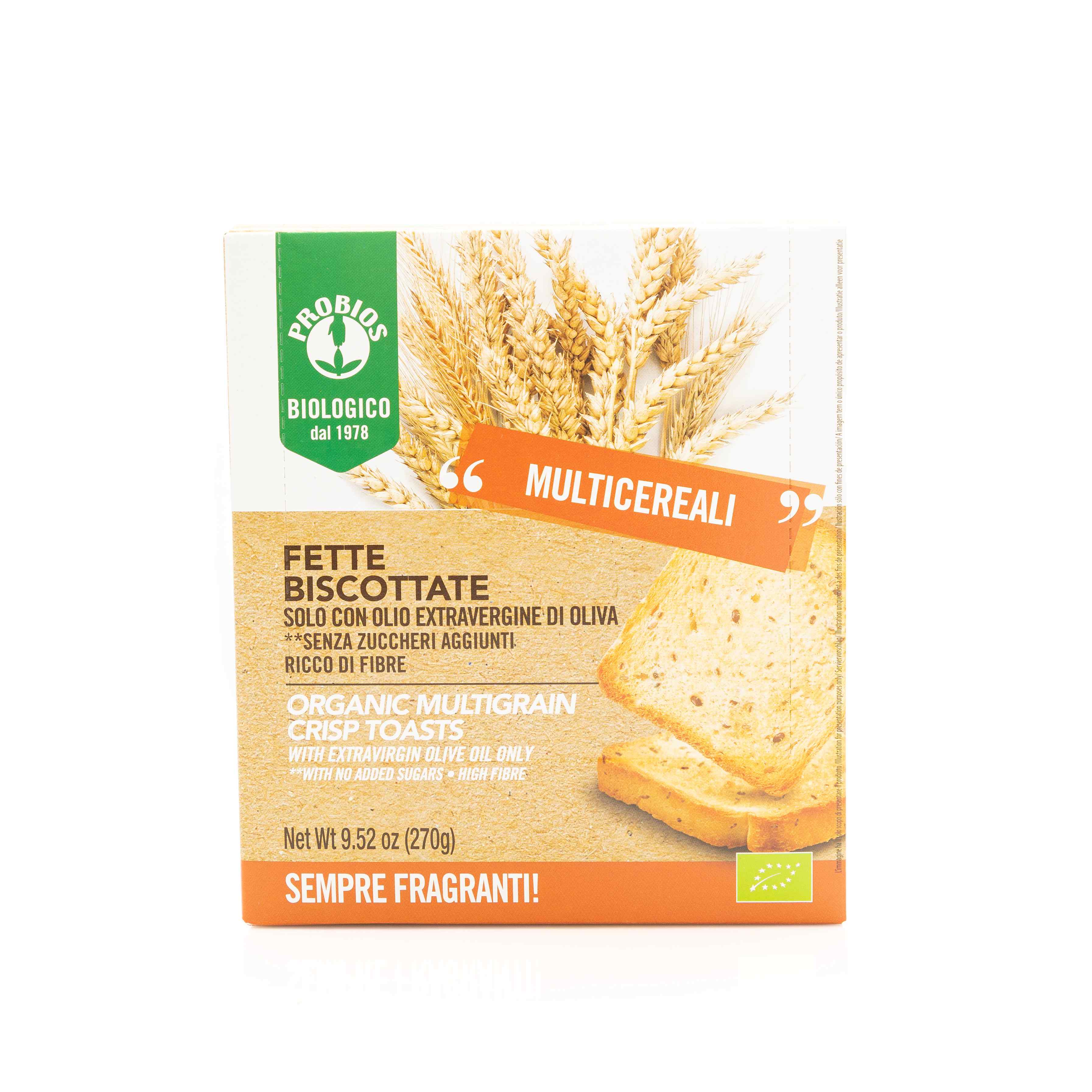 Organic Multigrain Crisp Toasts 270g – Lets Organic