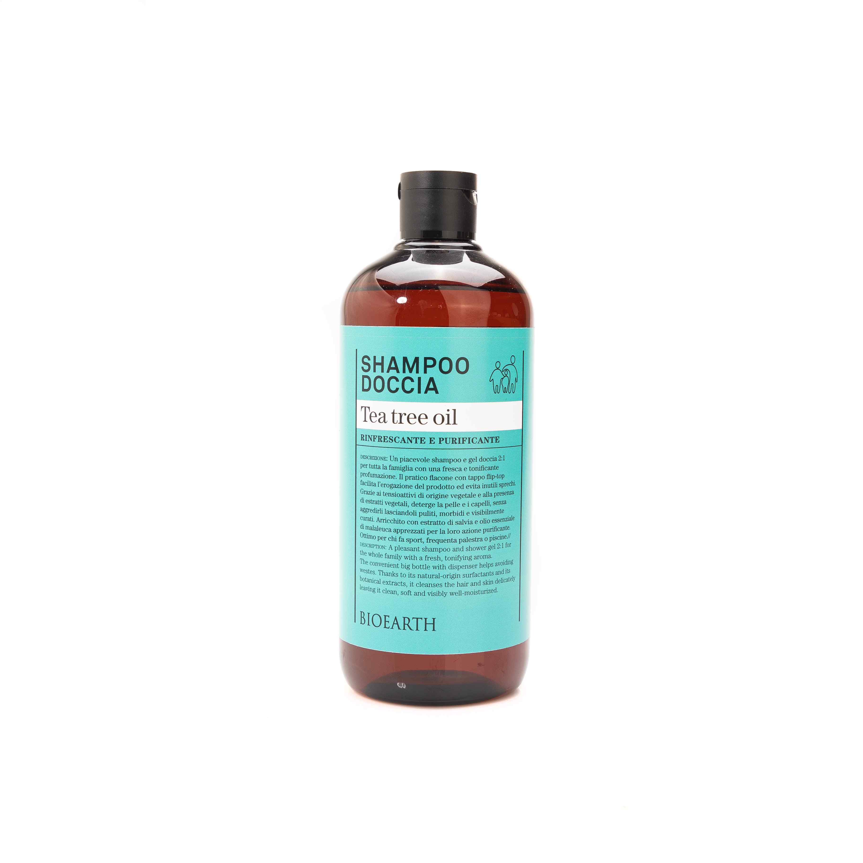 Bioearth Organic Shower Shampoo Tea Tree Oil 500ml – Lets Organic