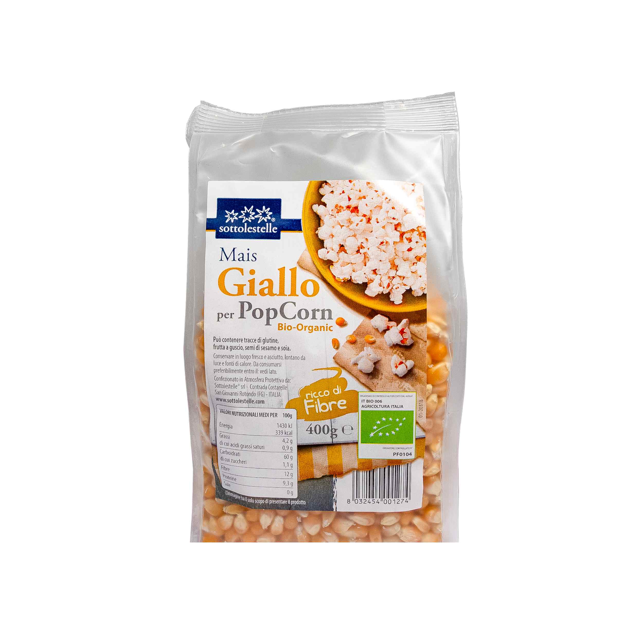 Organic Corn Yellow Pop Corn 400g – Lets Organic
