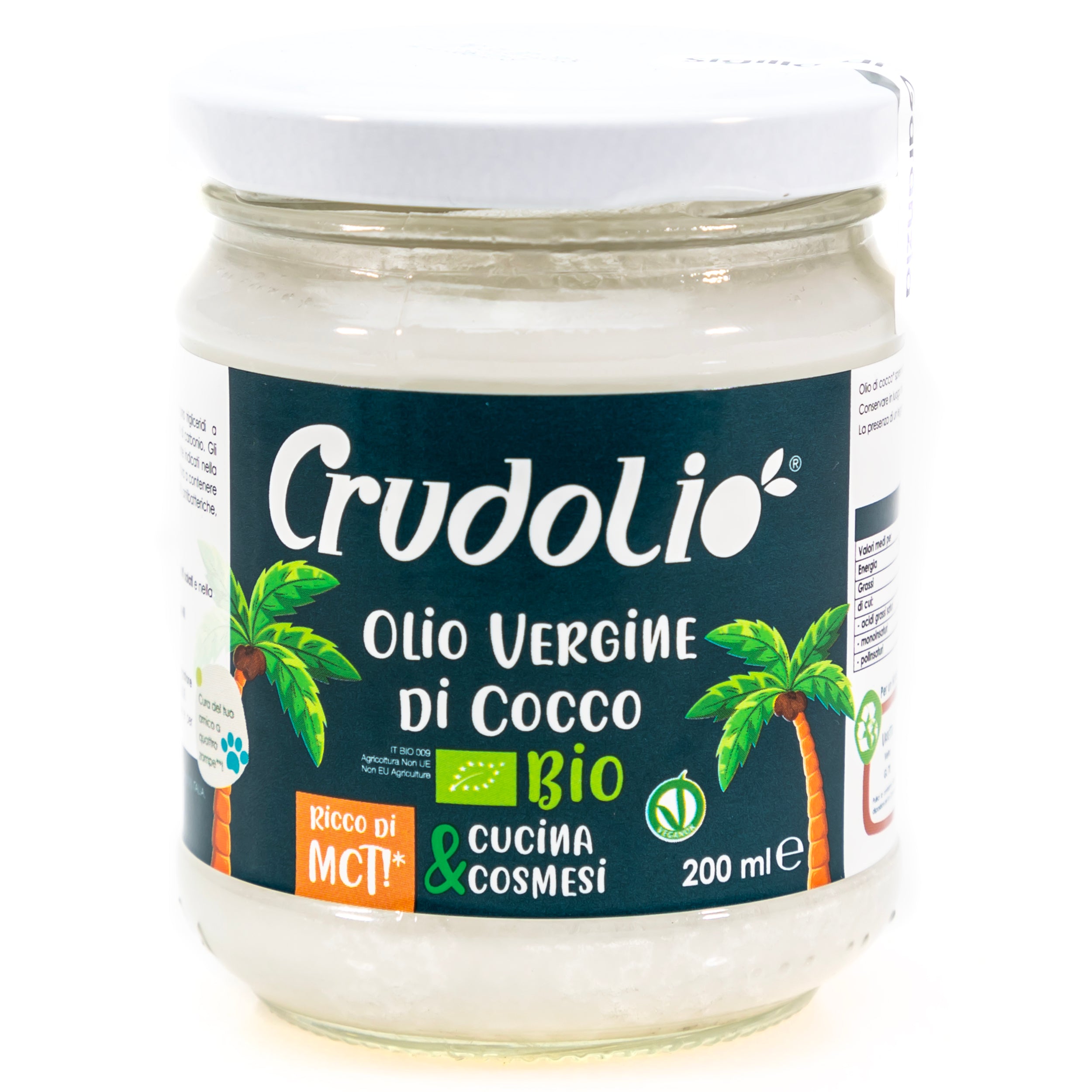 Crudolio Organic Virgin Coconut Oil 200ml – Lets Organic