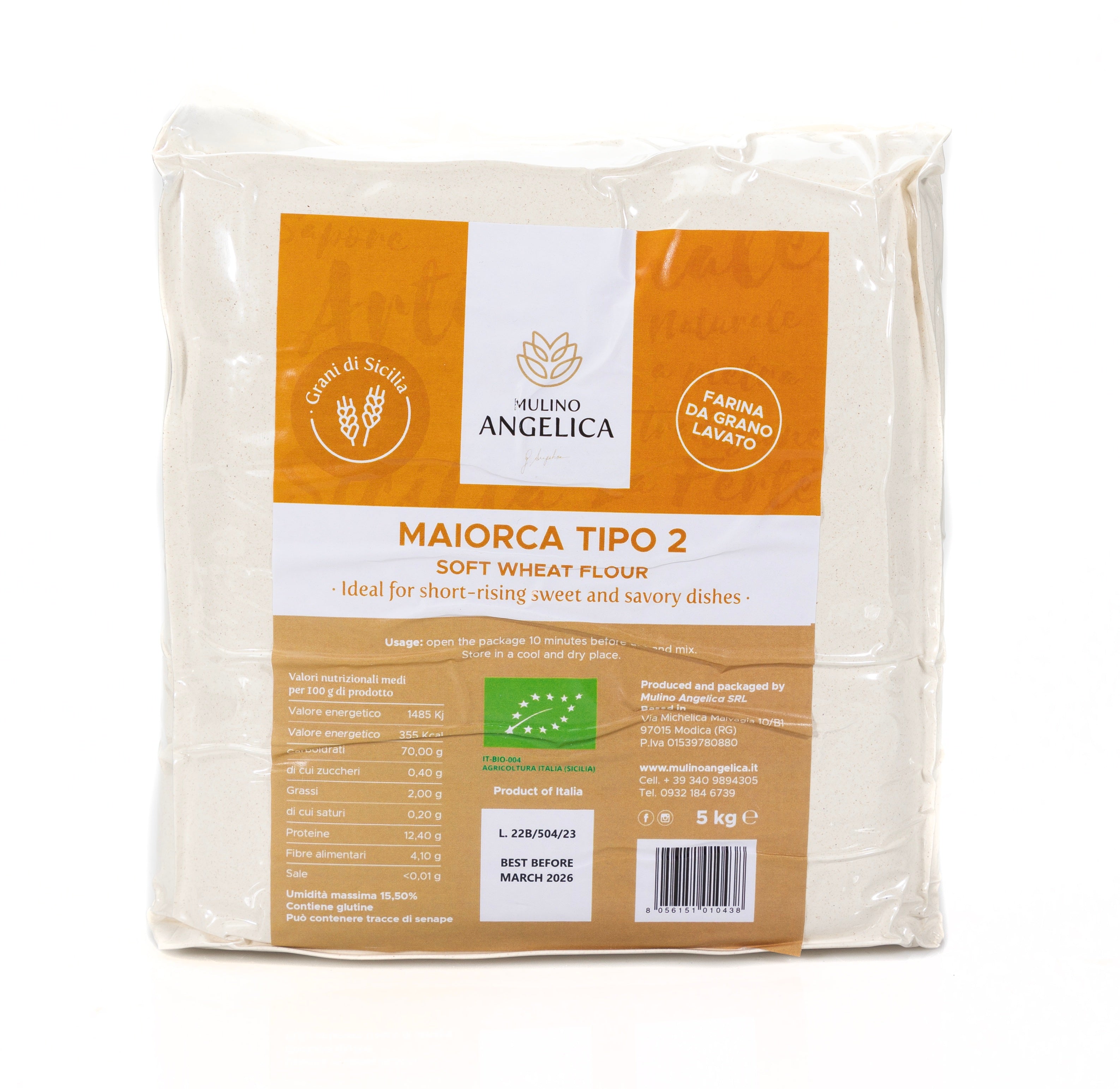 Organic Maiorca Type 2 Flour 5kg – Lets Organic