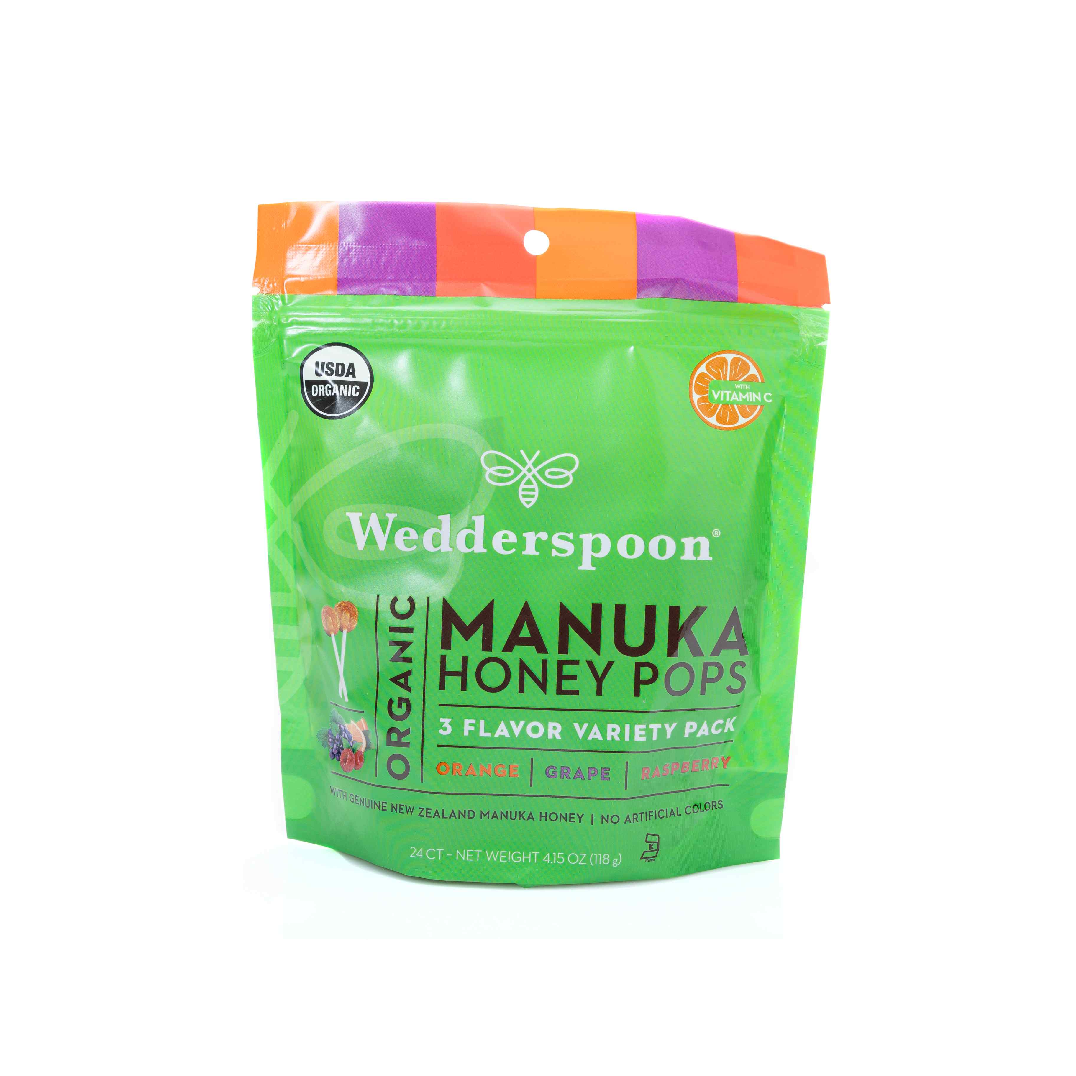 Organic Manuka Honey Pops - Variety Pack 118g – Lets Organic