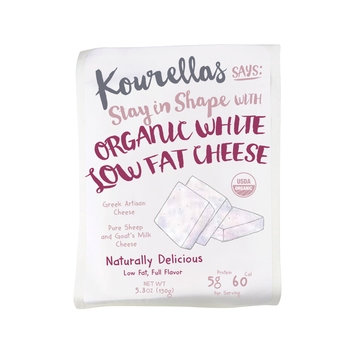 Organic Low Fat Cheese 150g – Lets Organic