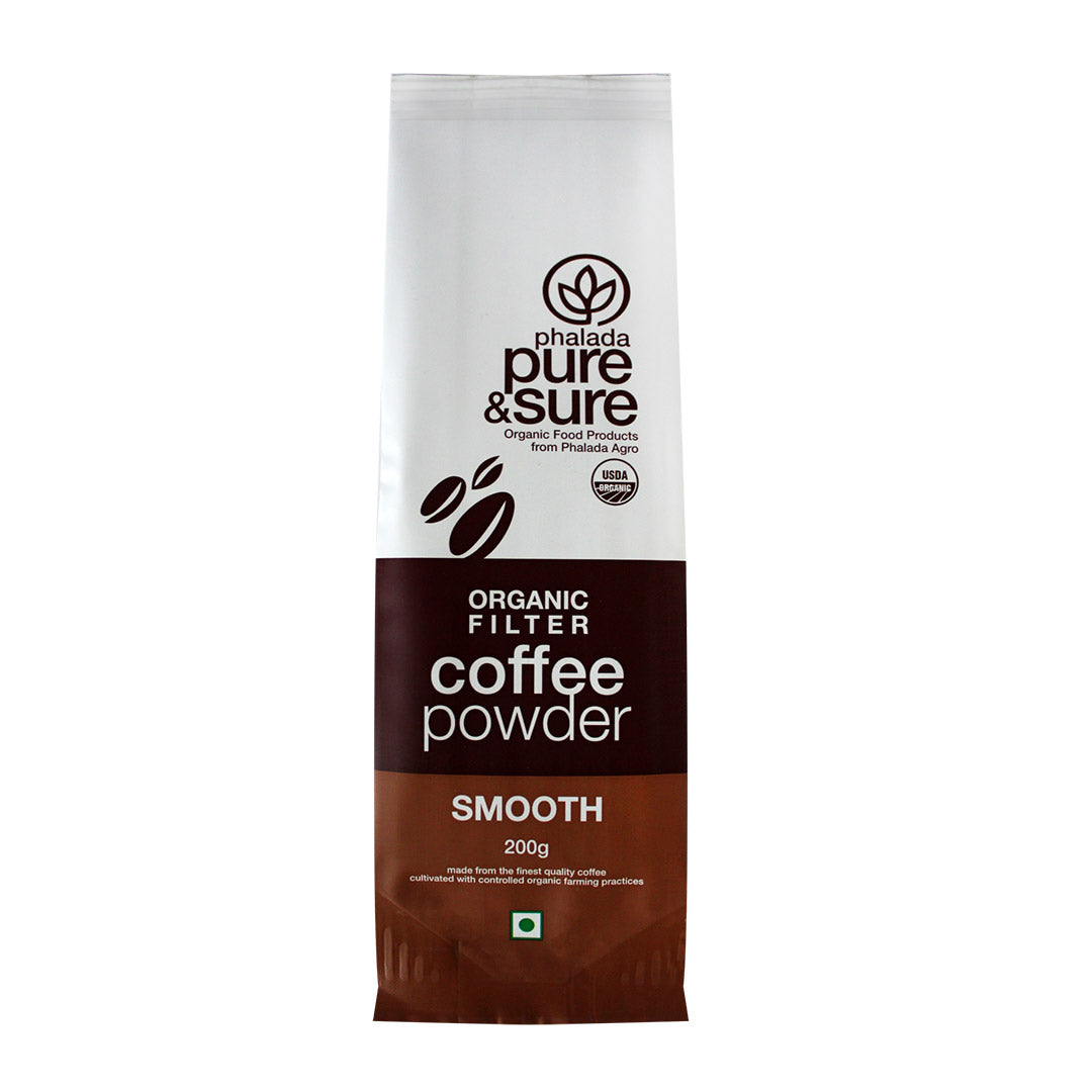 Organic Coffee Powder Smooth 200g – Lets Organic