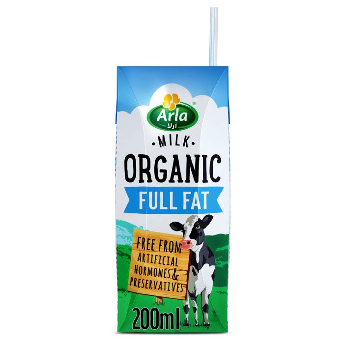 Organic Milk Full Fat 200Ml – Lets Organic