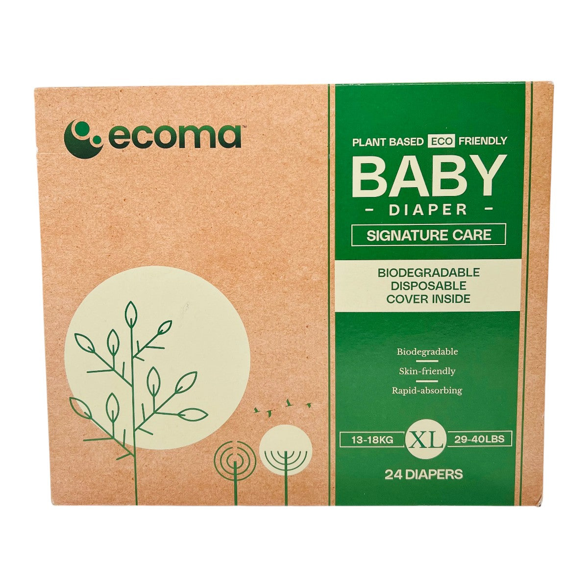 Organic Signature Care Diapers 24 Pcs XL – Lets Organic