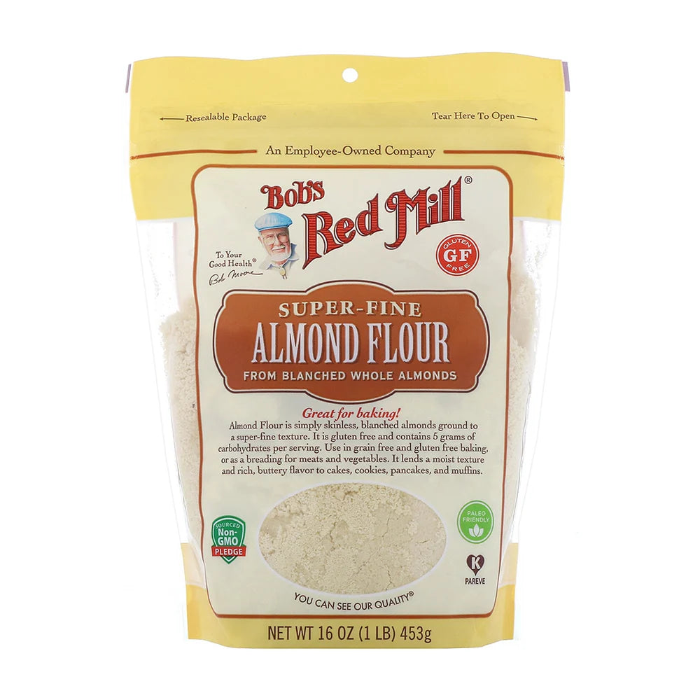 Organic Super Fine Almond Flour Blanched, 453g – Lets Organic