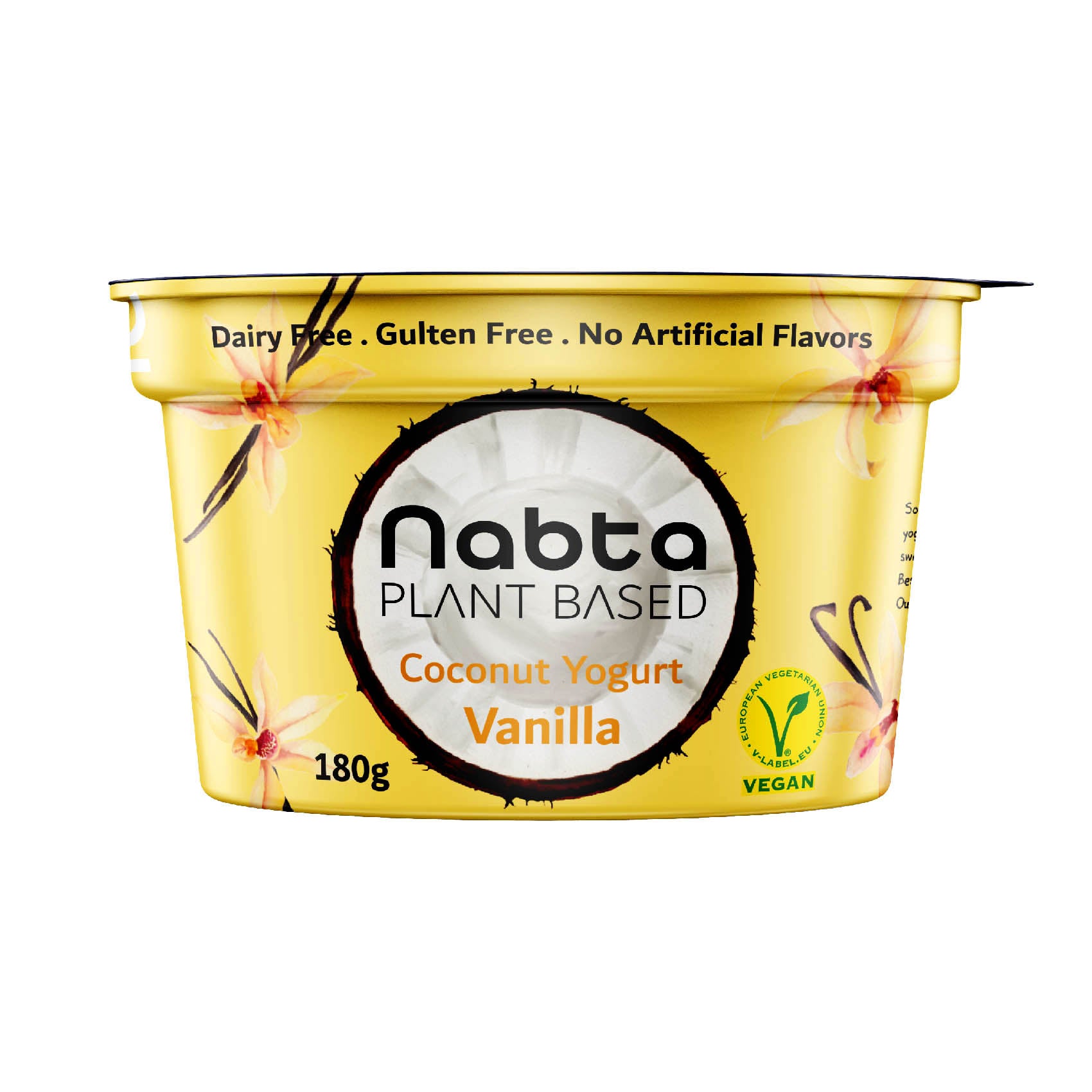 Organic Plant Based Vanilla Vegan Yogurt 180g – Lets Organic