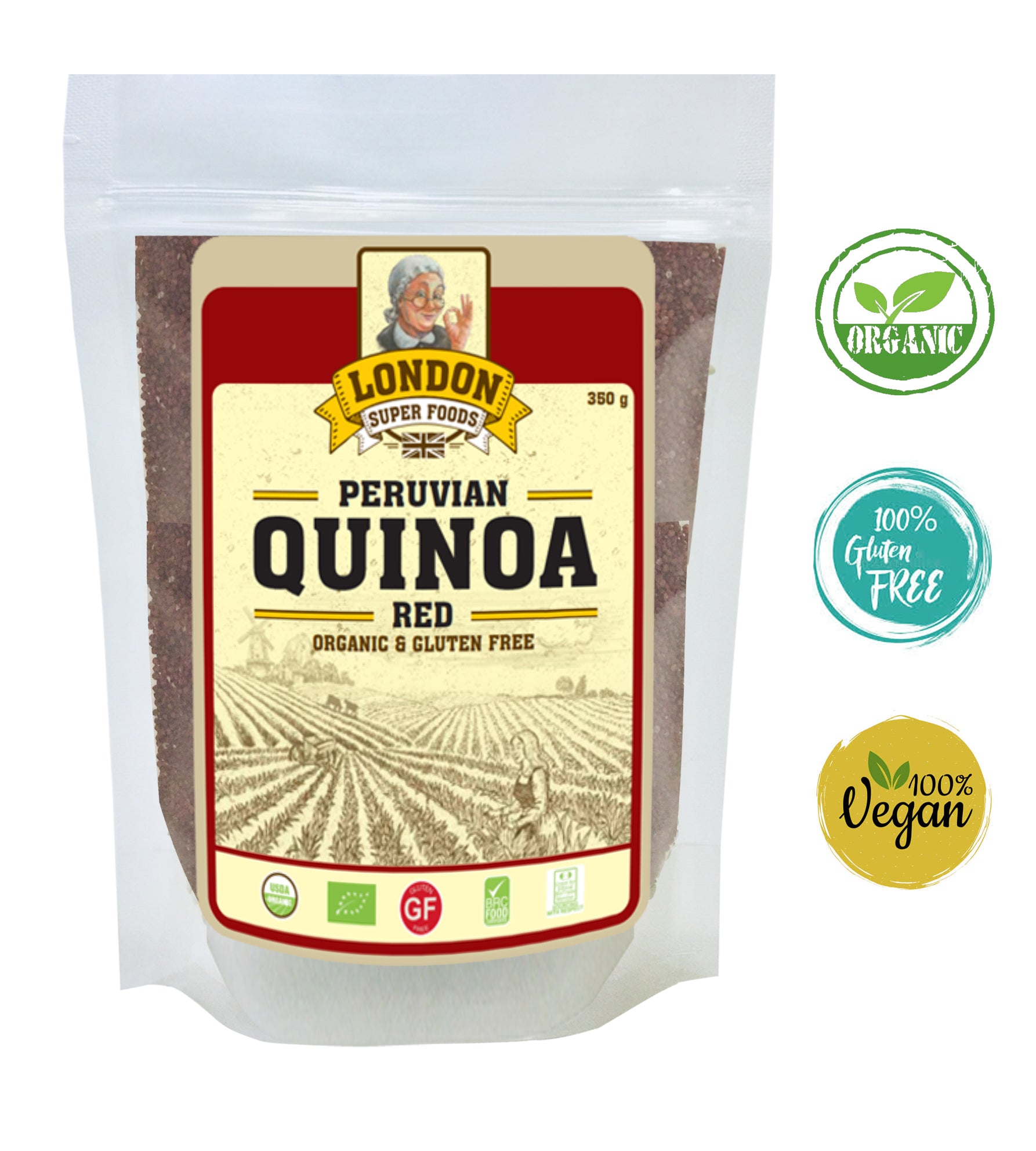 Peruvian Organic Red Quinoa 350Gm – Lets Organic