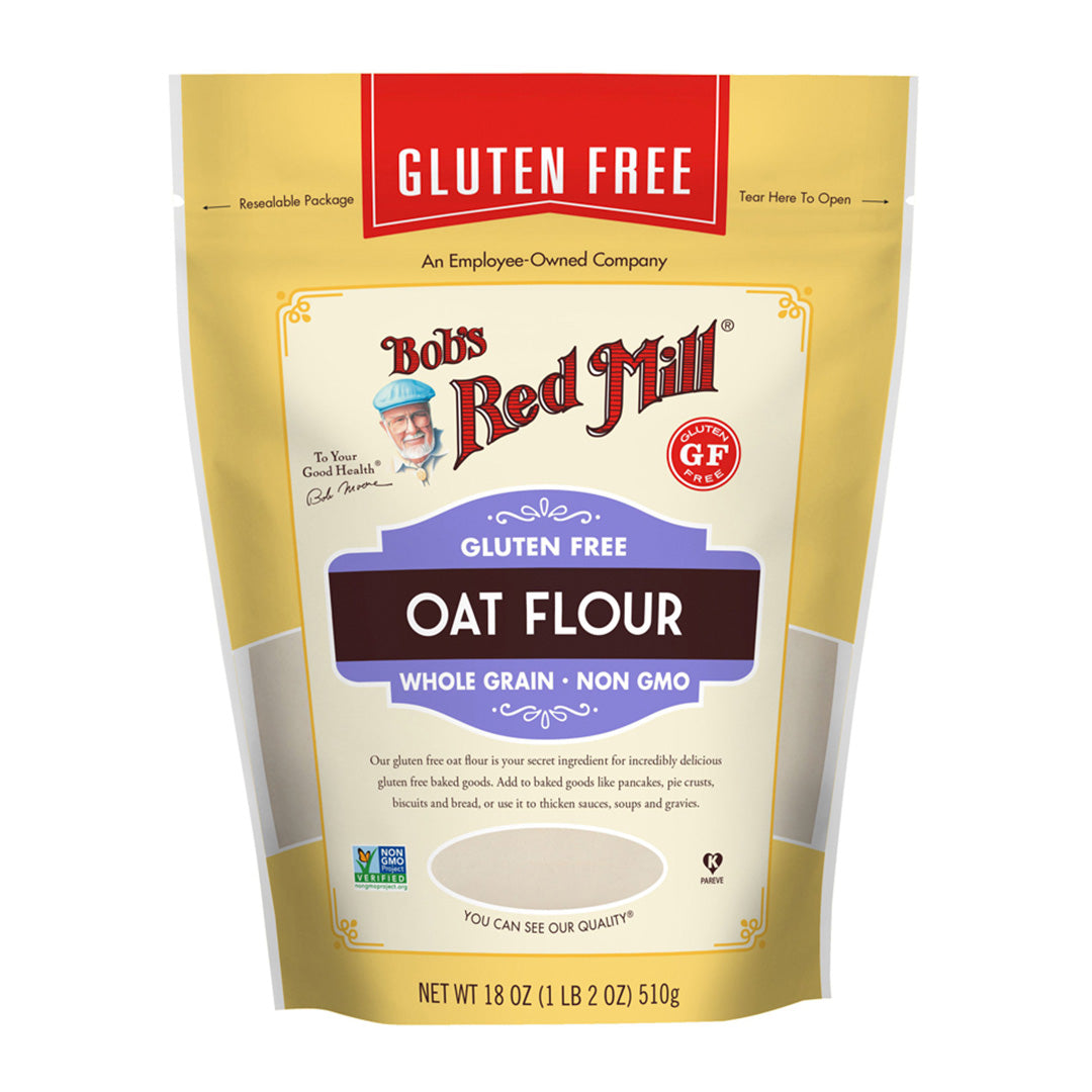 Organic Oat Flour Whole Grain 18 Oz - Lets Organic
