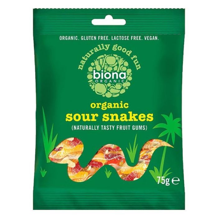 Organic Sour Snakes 75g – Lets Organic