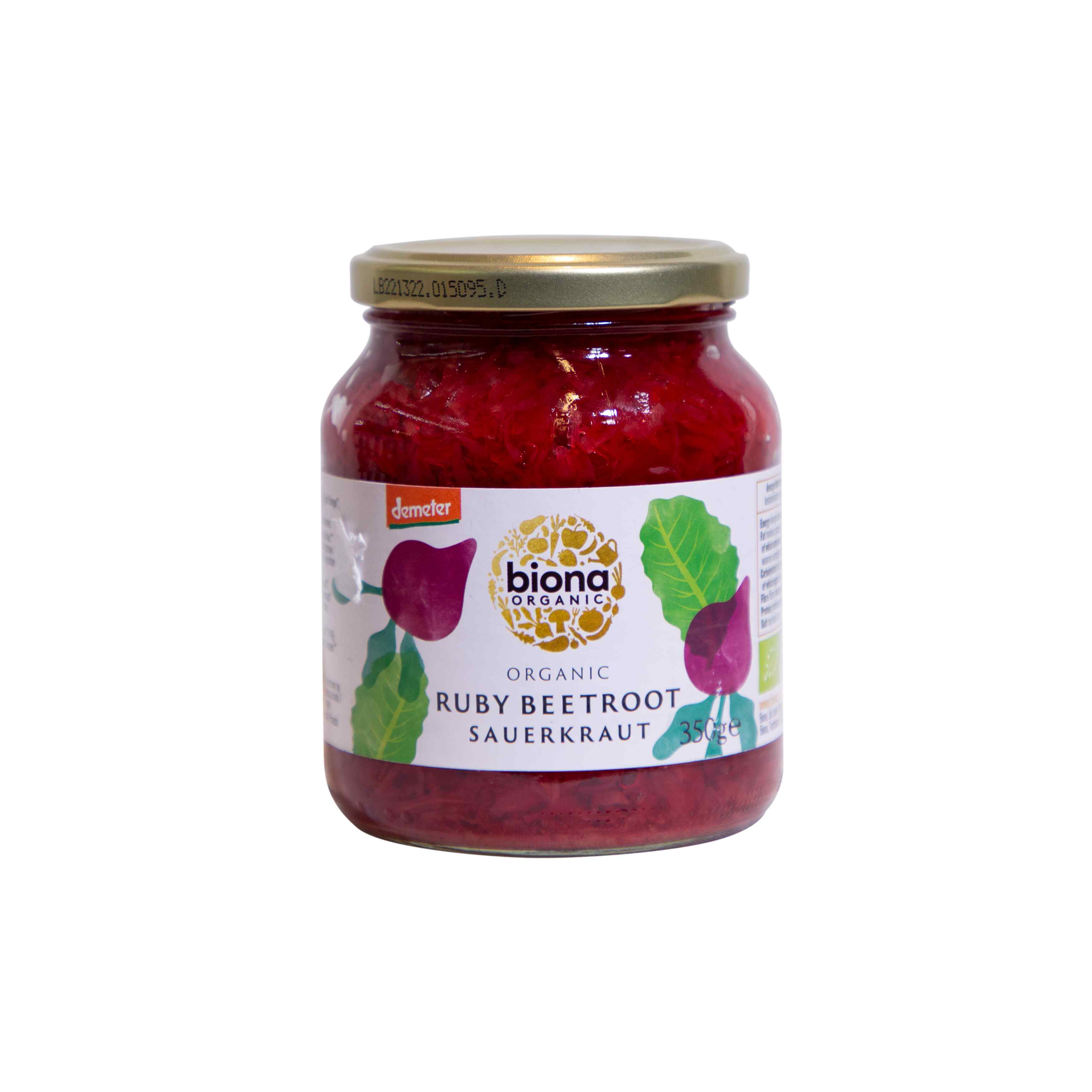 Organic Ruby Beetroot Sauerkraut 350G – Lets Organic