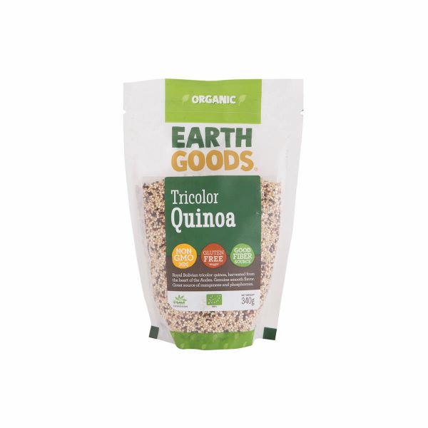 Earth Goods Organic Tricolor Quinoa 340G – Lets Organic
