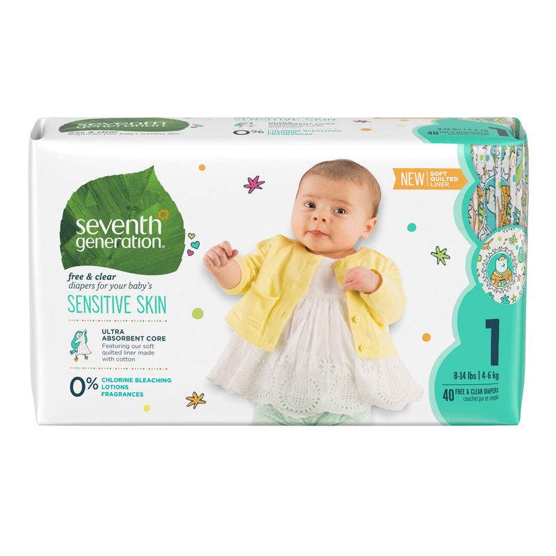 Seventh Generation Baby Diapers - Stage 1 – Lets Organic