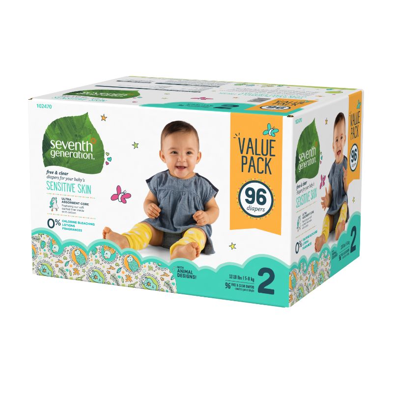 Seventh Generation free & clear Diapers Stage 2 – Lets Organic