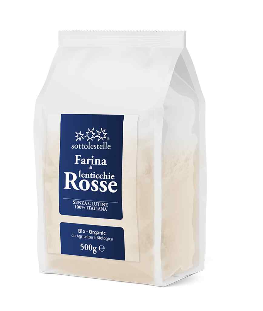 Organic Italian Red Lentils Flour 500g – Lets Organic