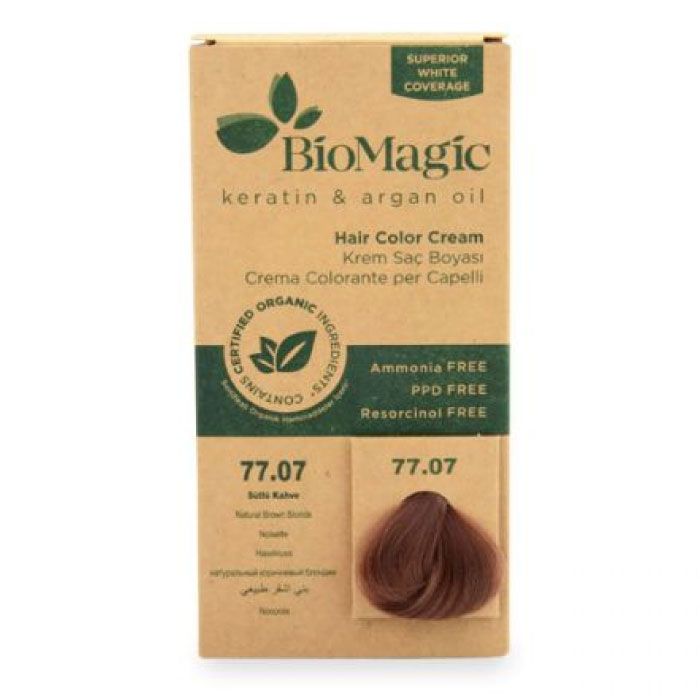 Organic Hair Color Cream Natural Brown Blonde 60ml – Lets Organic