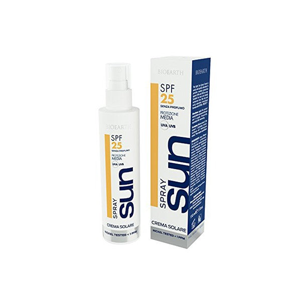 Bioearth Organic Sun Cream Spray SPF25 150ml – Lets Organic
